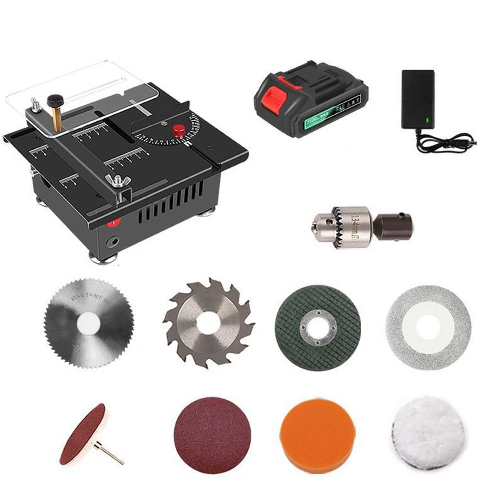 2025 Mini Table Saw for Crafts, 100W Portable Multi-Functional Table ...