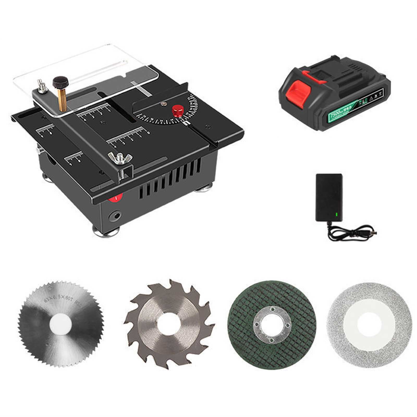 2025 Mini Table Saw for Crafts, 100W Portable Multi-Functional Table ...