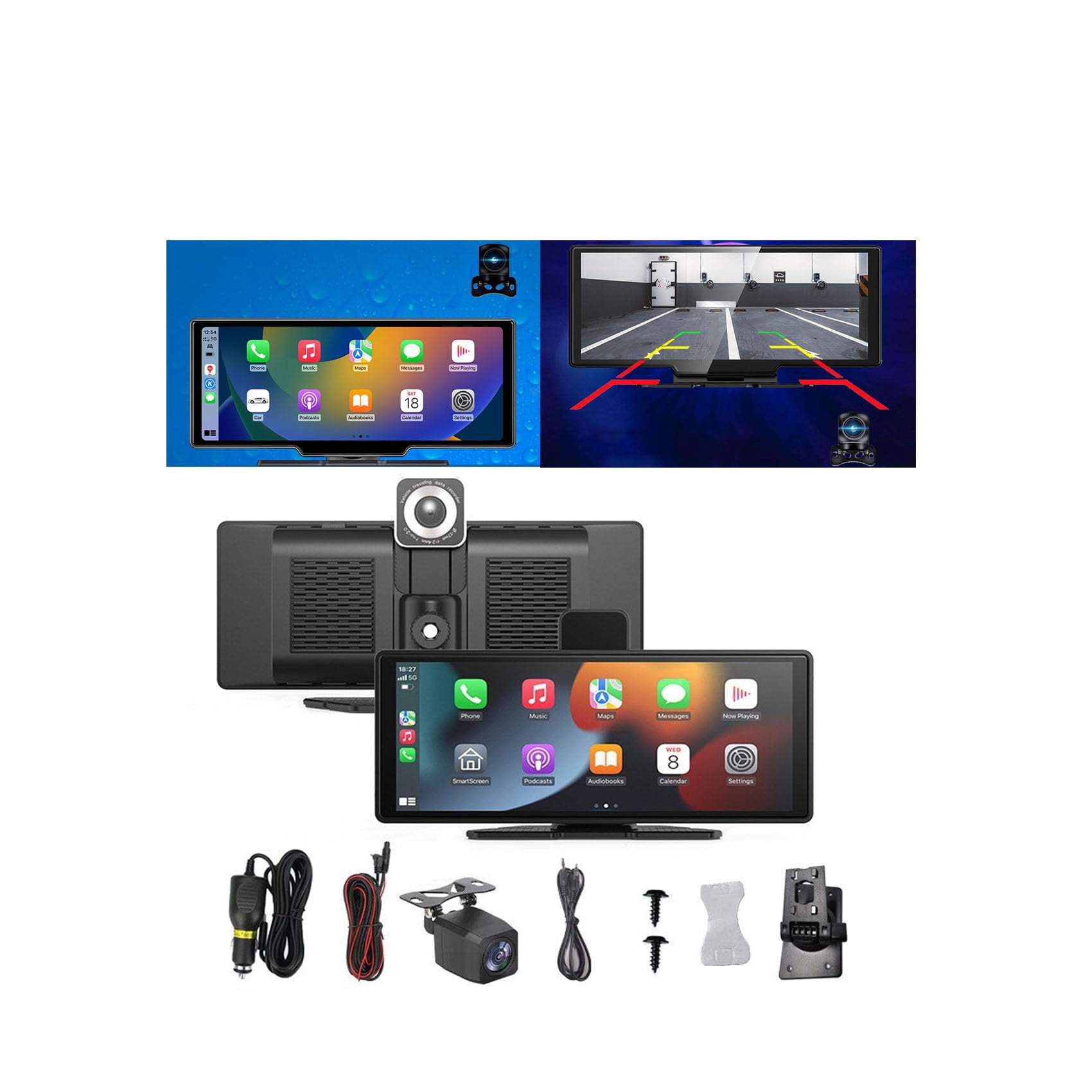 2025 Model, 10.26" HD Car Tablet with 4k Dash Cam, Car Tablet Pro Max ...