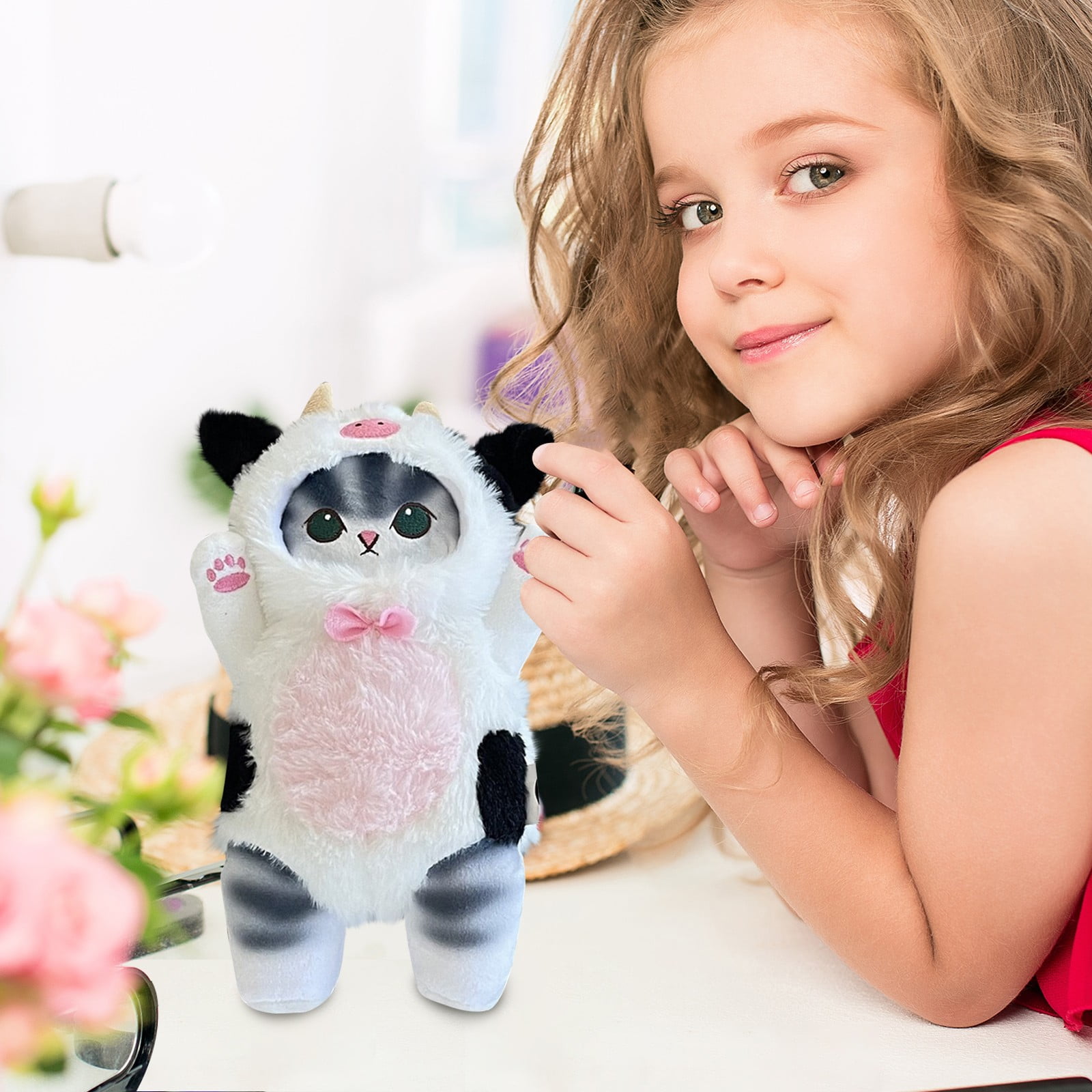 2025 Mofusand Cute Shark Cat Plush Toy, 12'' Cat Face Shark Stuffed ...