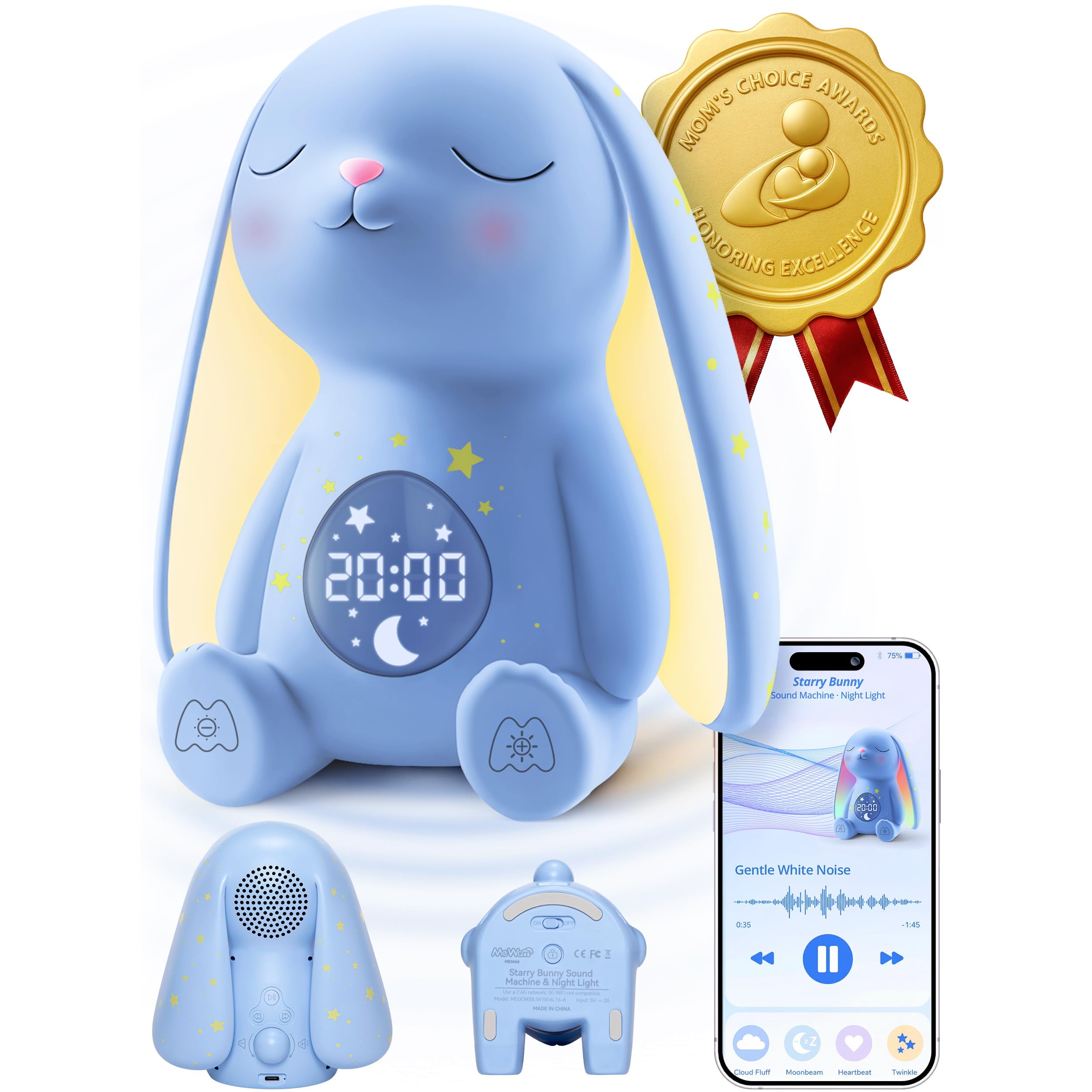 2025 Mom's Choice Awards | White Noise Sound Machine Baby – AI Cry ...