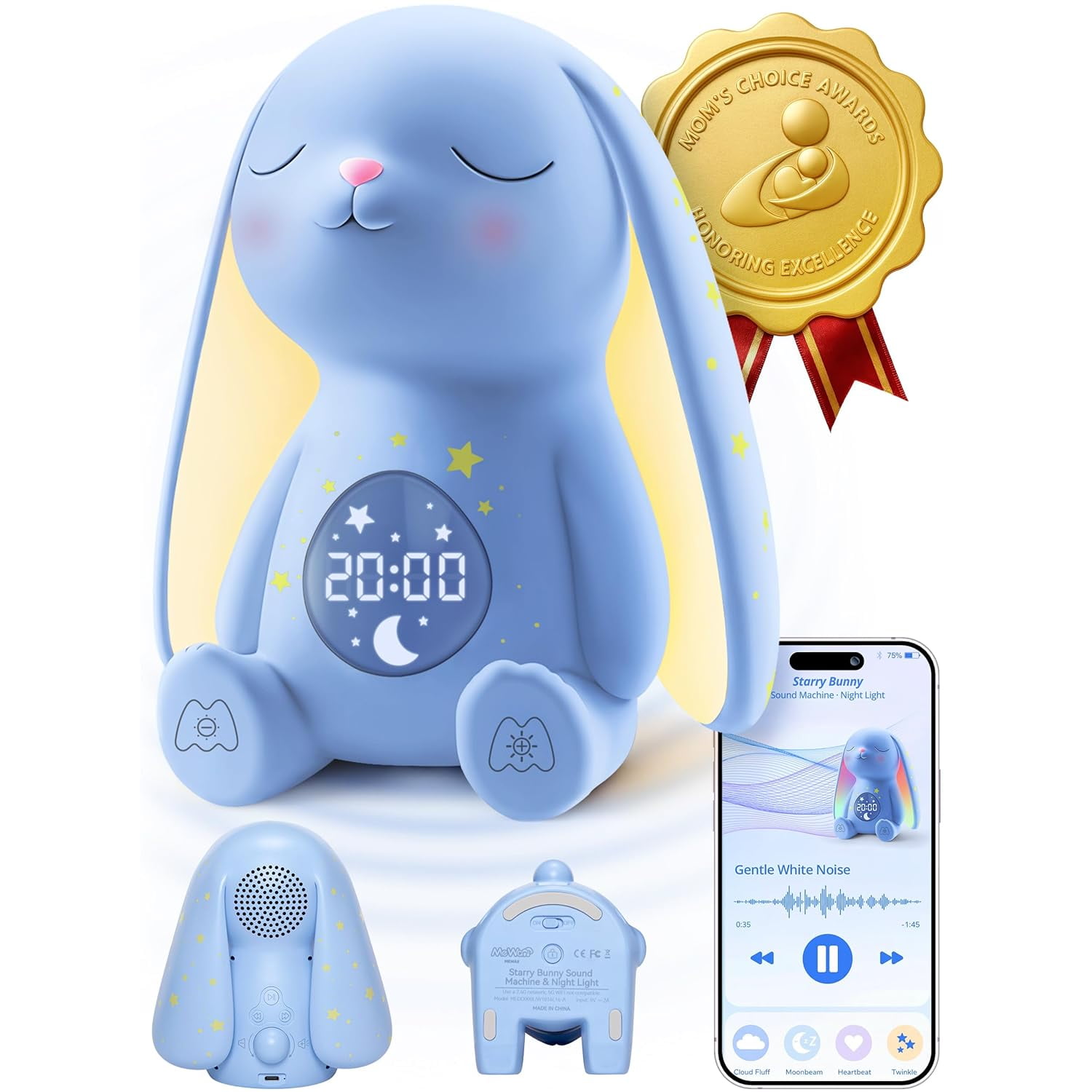 2025 Mom's Choice Awards | White Noise Sound Machine Baby – AI Cry ...