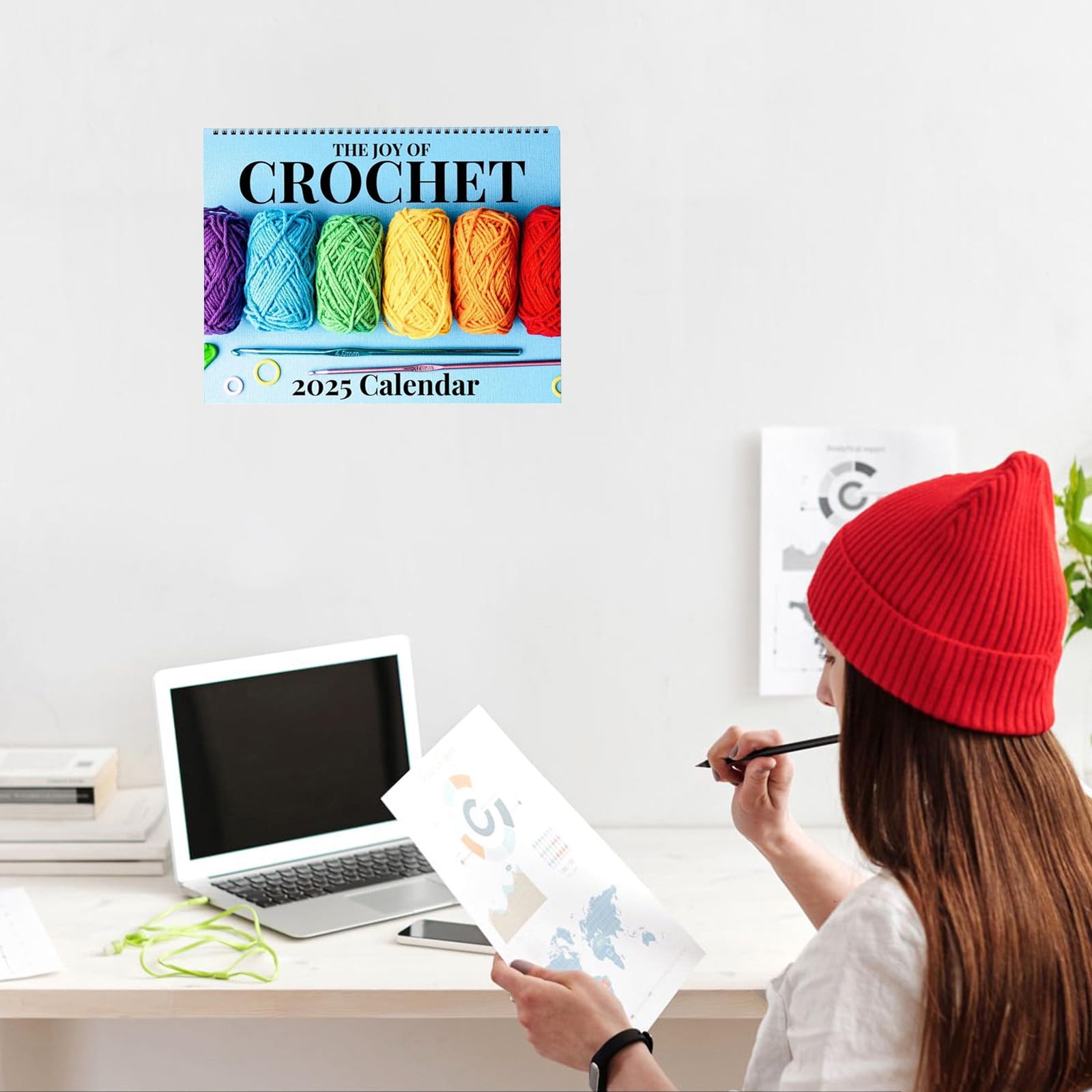 2025 Monthly Knitting Calendar, Knitting 2025 Calendar, Knitting wall ...