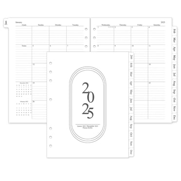 Planner A5 Inserts Daily Refill Paper Notebook Binder Loose Insert Do ...