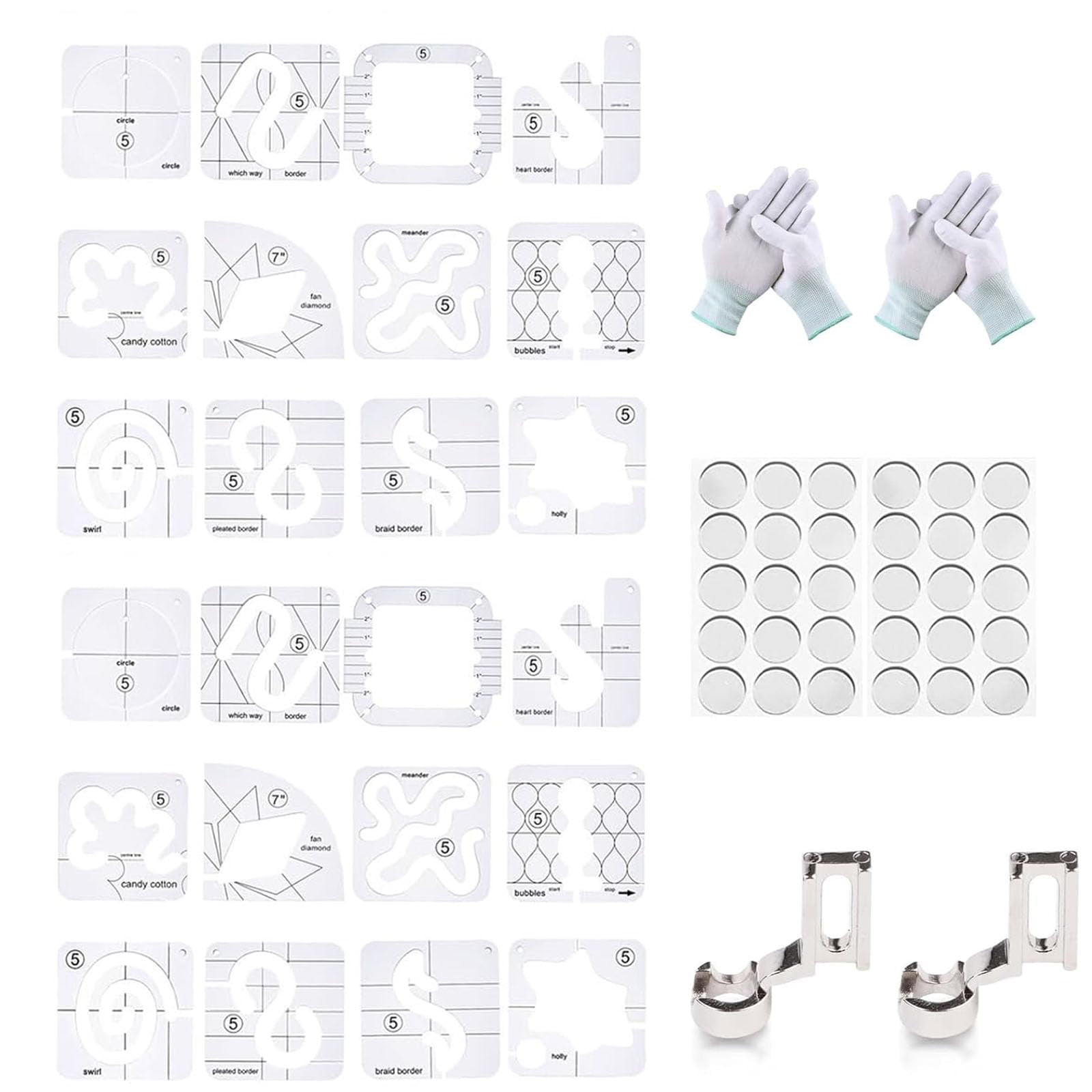 2025 Motion Garment Ruler Set (11 PCS)+ Foot Attachment, High Shank ...