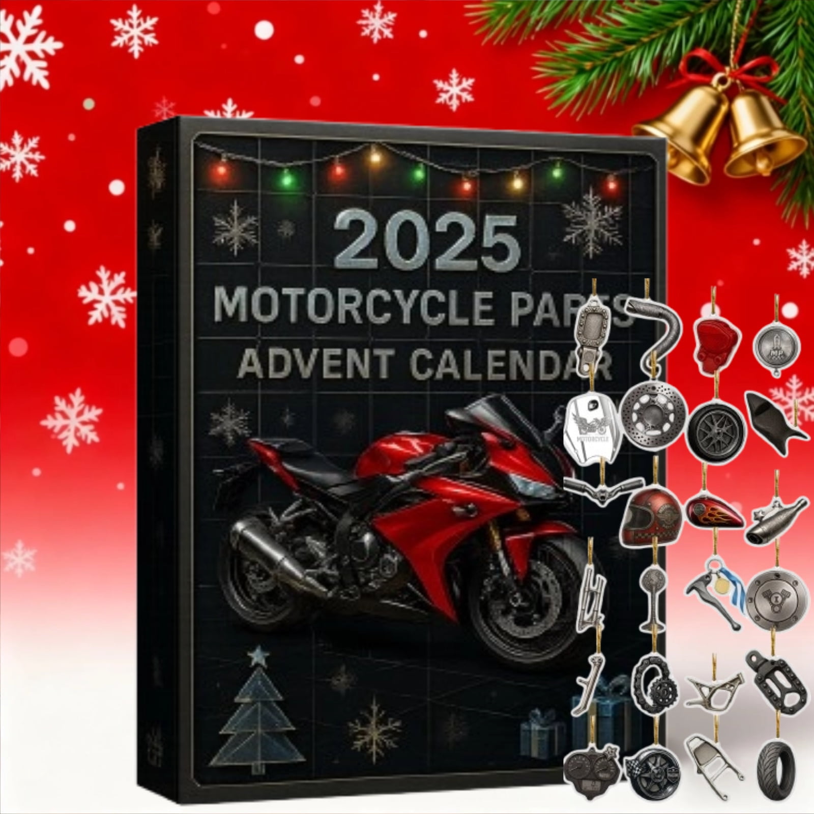 2025 Motorcycle Parts Advent Calendar, 24 Days Christmas Countdown ...