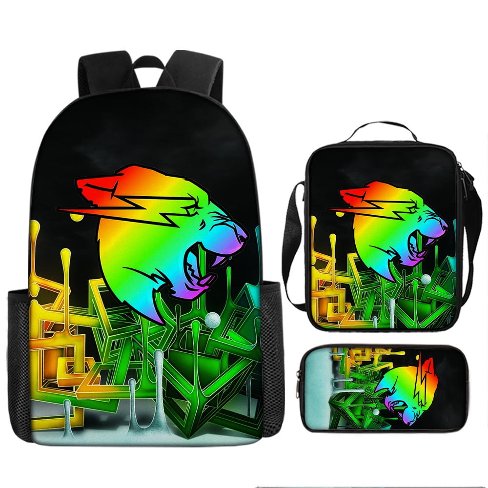 2025 Mr Beast Backpack for School, 16.5 Inch Backpack for Travel ...