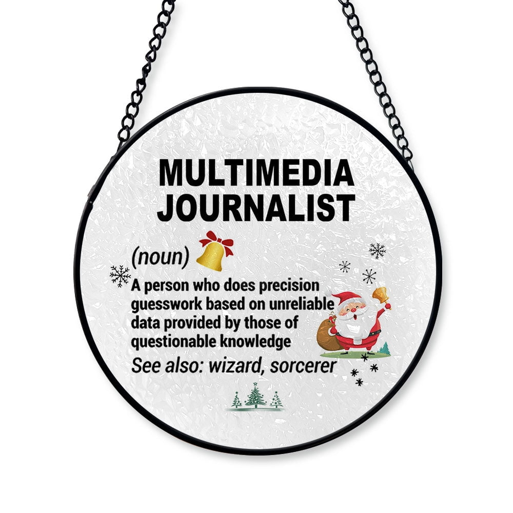 2025 Multimedia Journalist Stained Glass Window Hanging Christmas 2025 ...