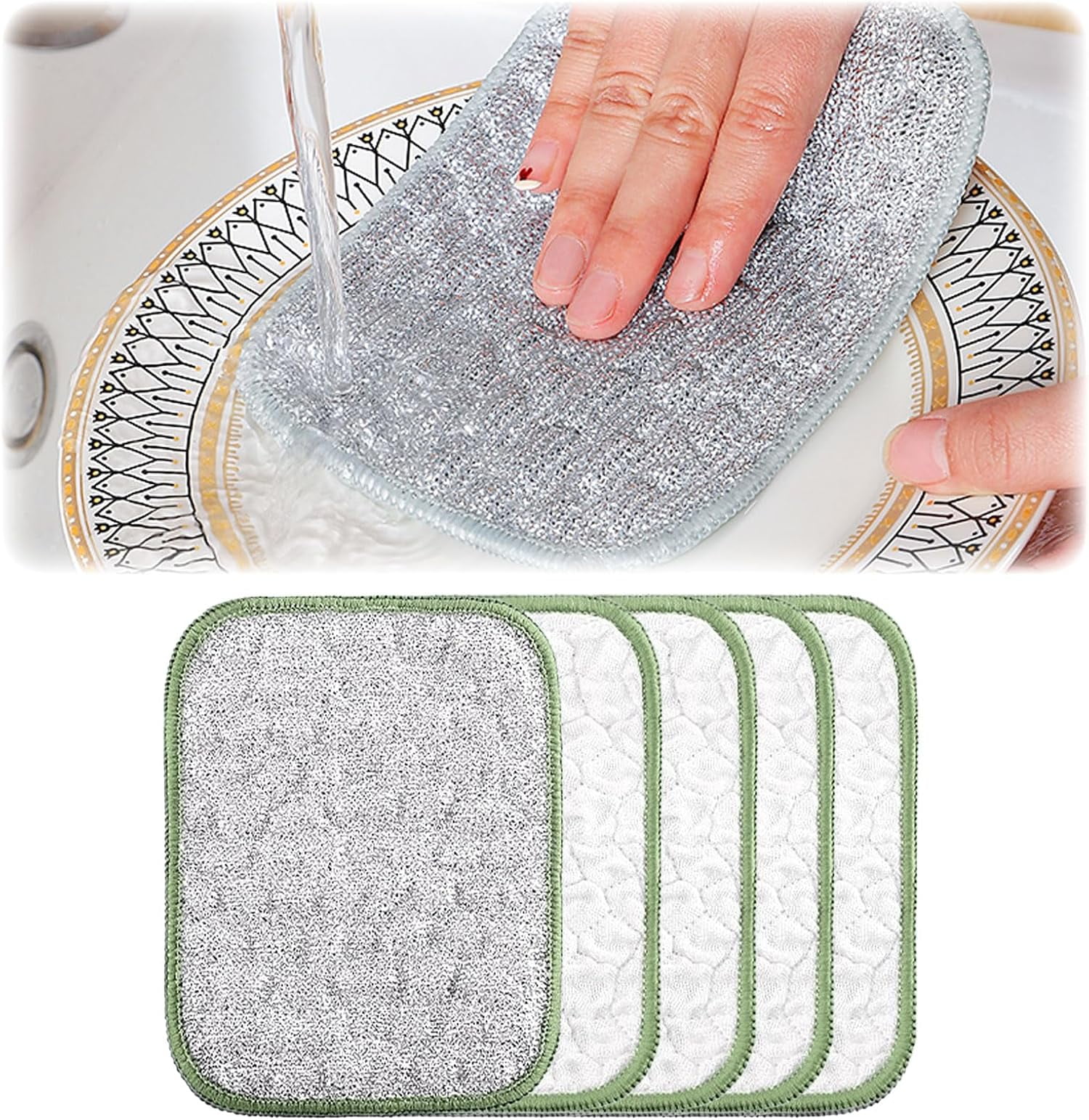 2025 Multipurpose Wire Dishwashing Rags for Wet and Dry, Metal ...