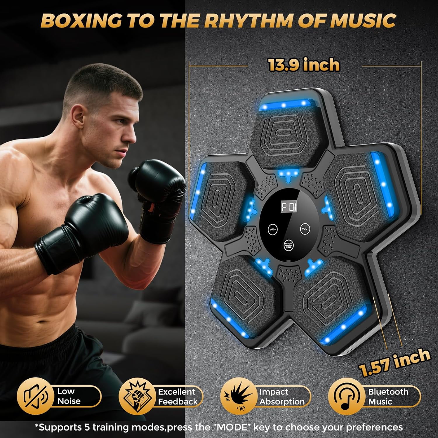 2025 Music Boxing Machine for Adults and Kids, Smart Bluetooth Boxing ...