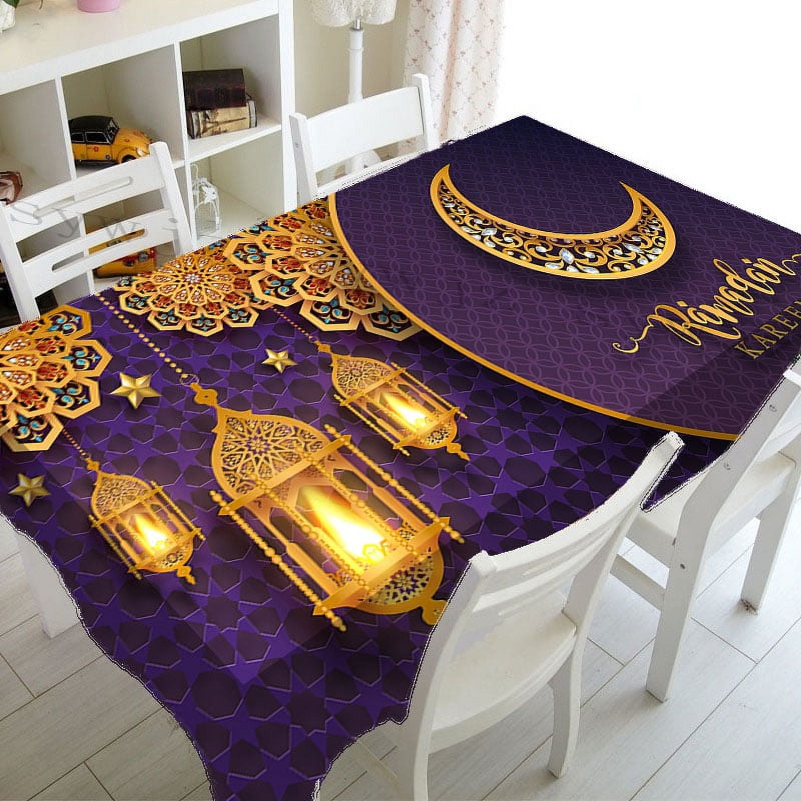 2025 Muslim Mosque Lantern Print Restaurant Tablecloth Home r Rectangle ...
