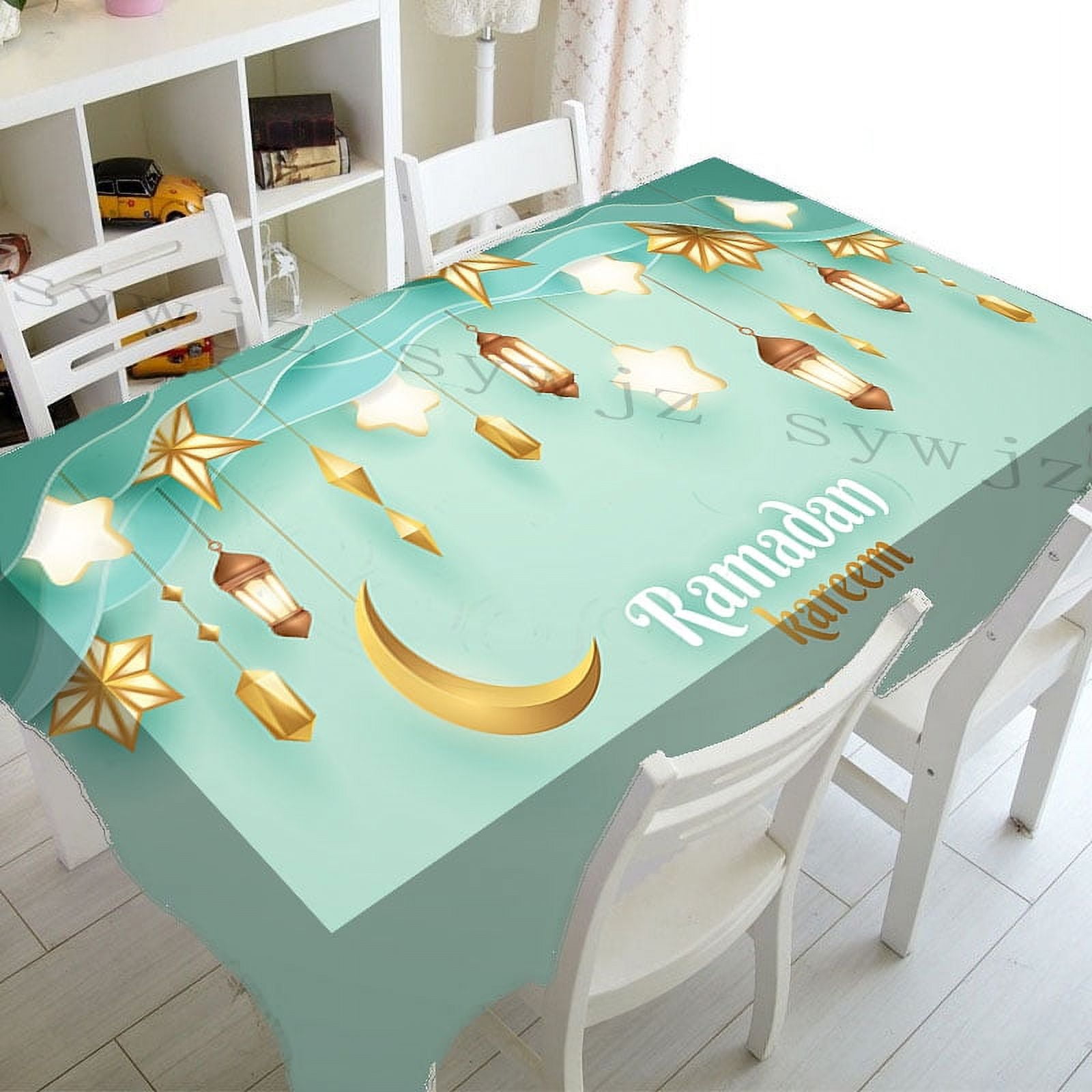 2025 Muslim Mosque Lantern Print Restaurant Tablecloth Home r Rectangle ...