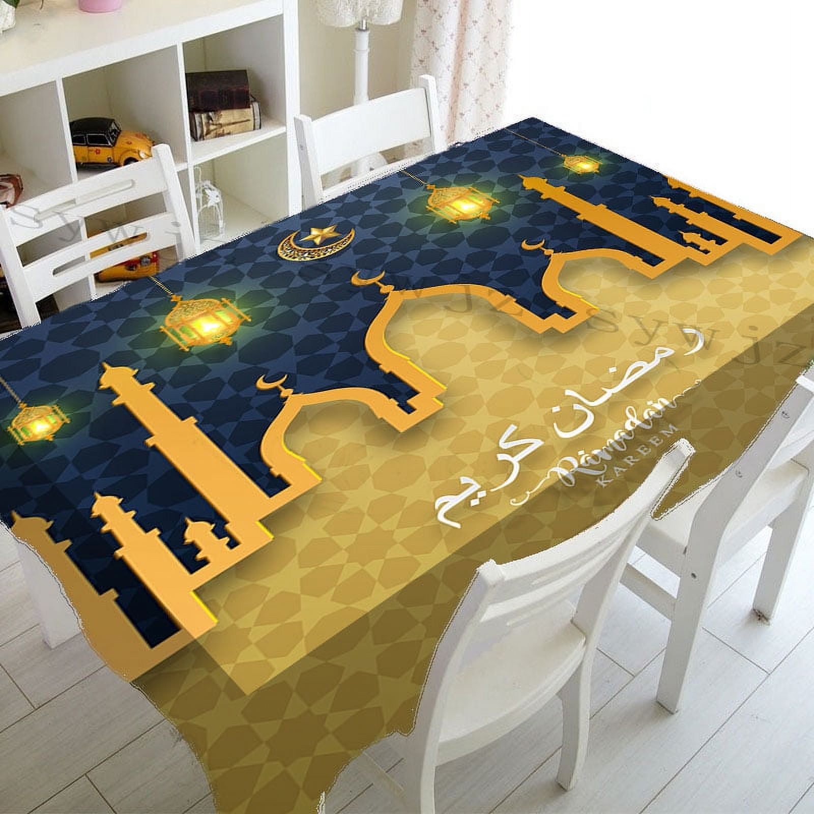 2025 Muslim Mosque Lantern Print Restaurant Tablecloth Home r Rectangle ...