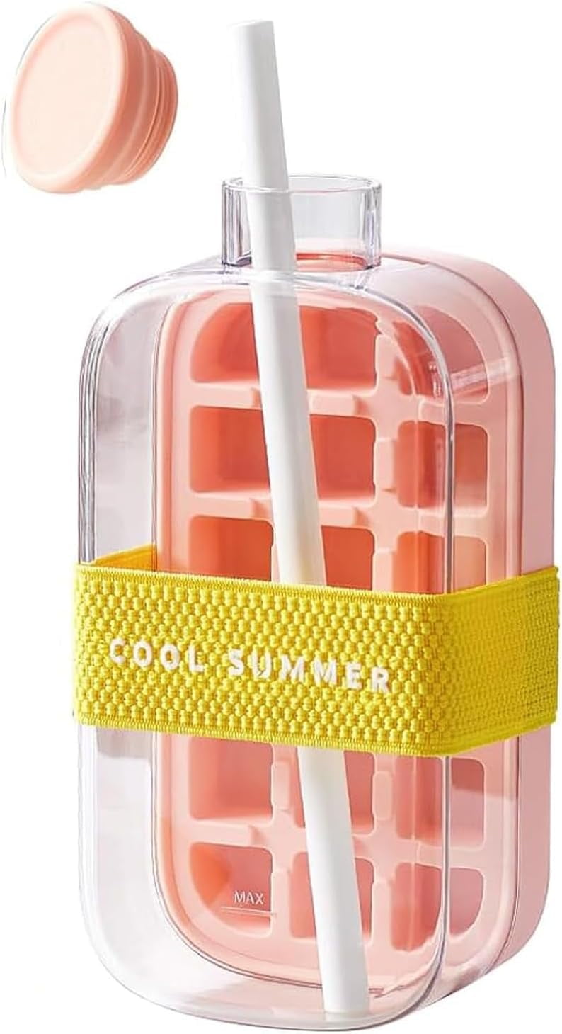2025 My Crush Cup Ice Tray, Cool Summer Ice Bottle Cup With Straw, Ice ...