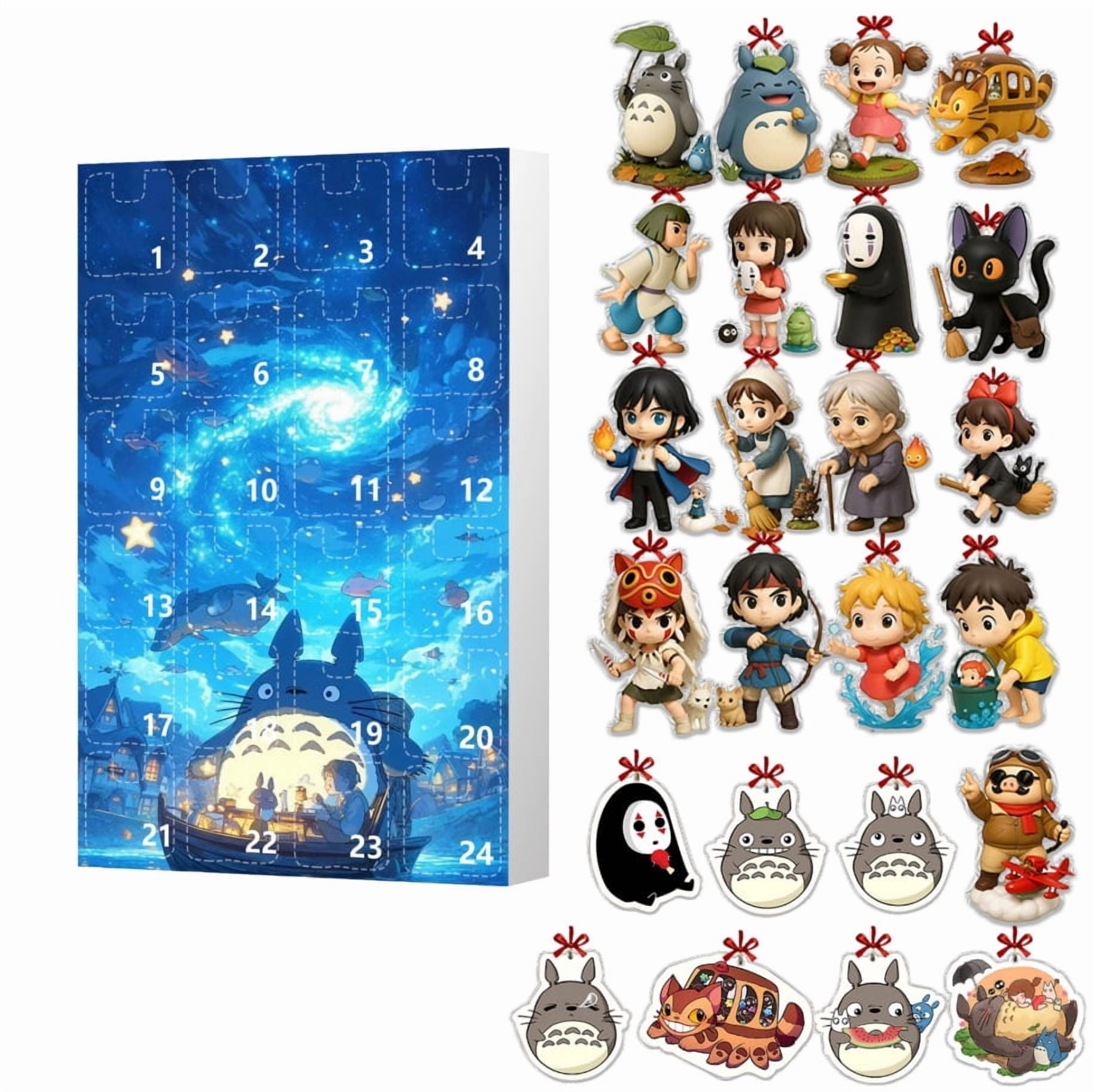 2025 My Neighbor Totoro Holiday Advent Calendar,24 Pcs Random Figure ...