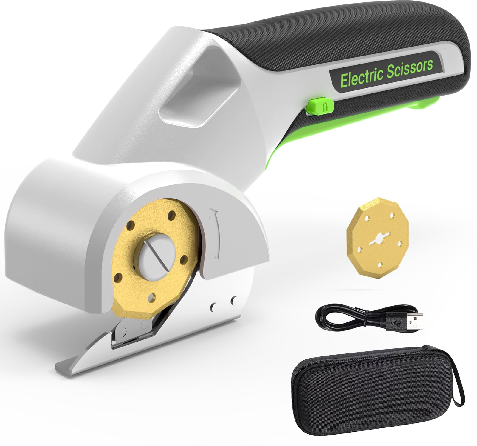 2025 NEW 4V Cordless Electric Scissors, Cardboard Cutter with 2 ...