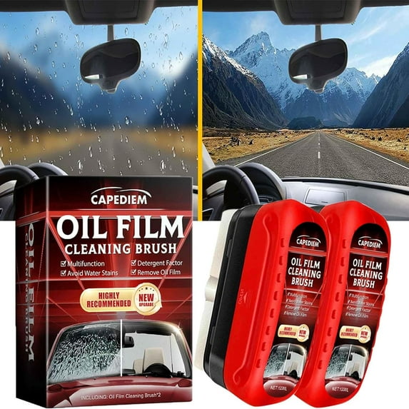 2025 NEW Fululuer Automotive Oil Film Cleaning Brush for Car Windows ...