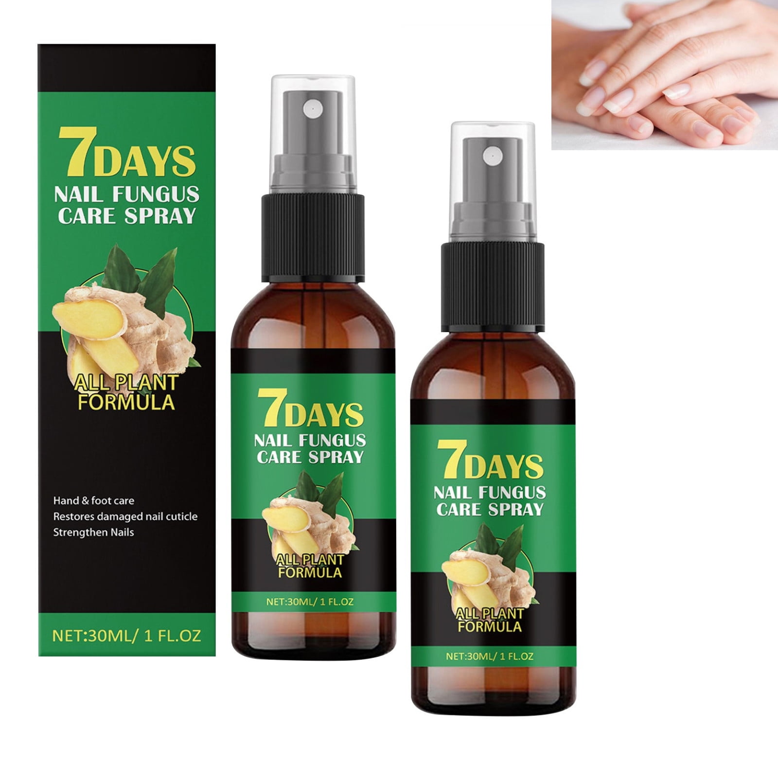 2025 NEW!Ginger Growth Spray, Fungus Treatment Support for Stronger ...