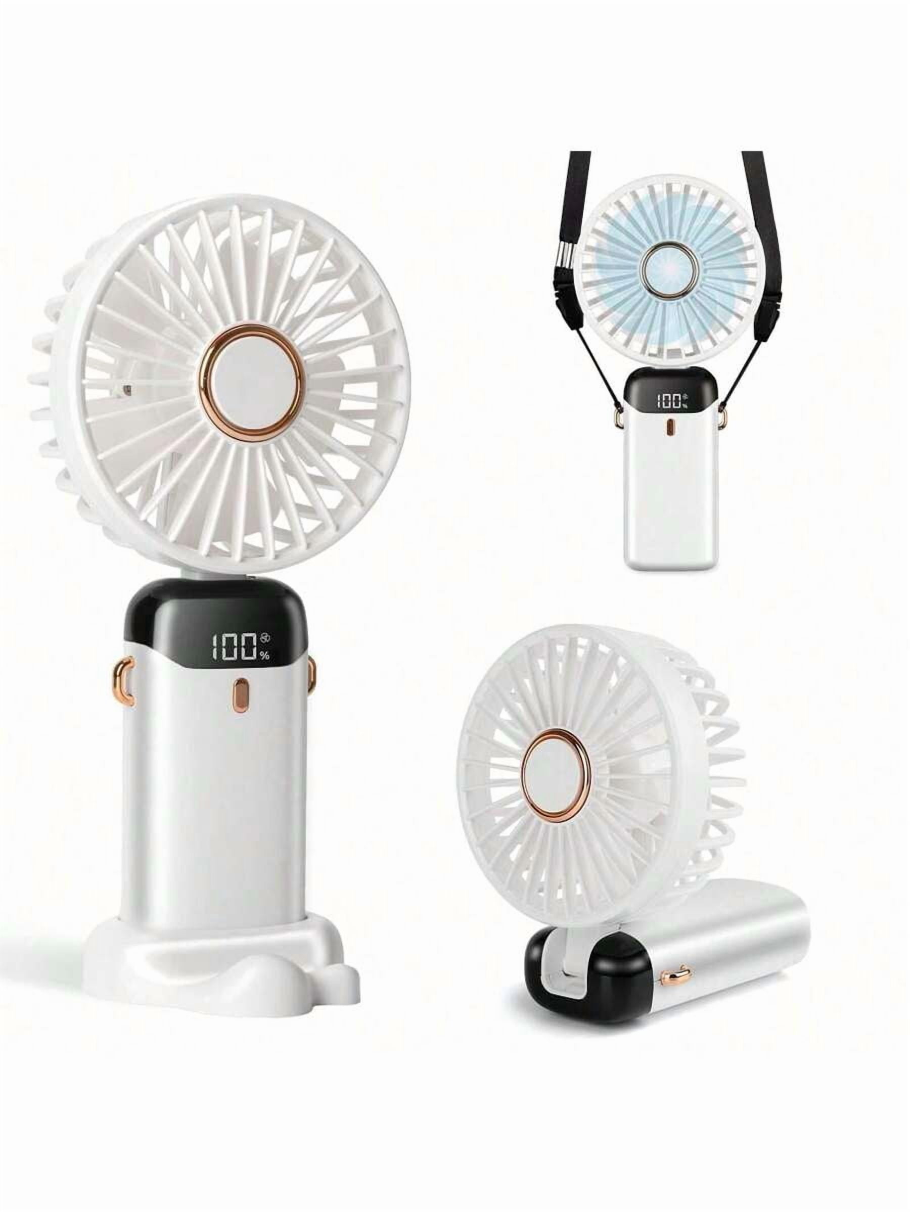 2025 NEW Handheld Fan, Combination Pack-White-Handheld Fan With 4000 ...