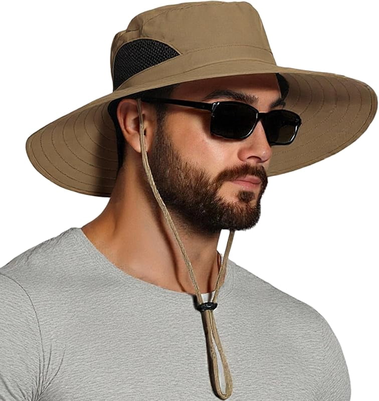 2025 NEW Hat Wide Brim Sun Hat, UPF 50+ UV Protection Waterproof ...