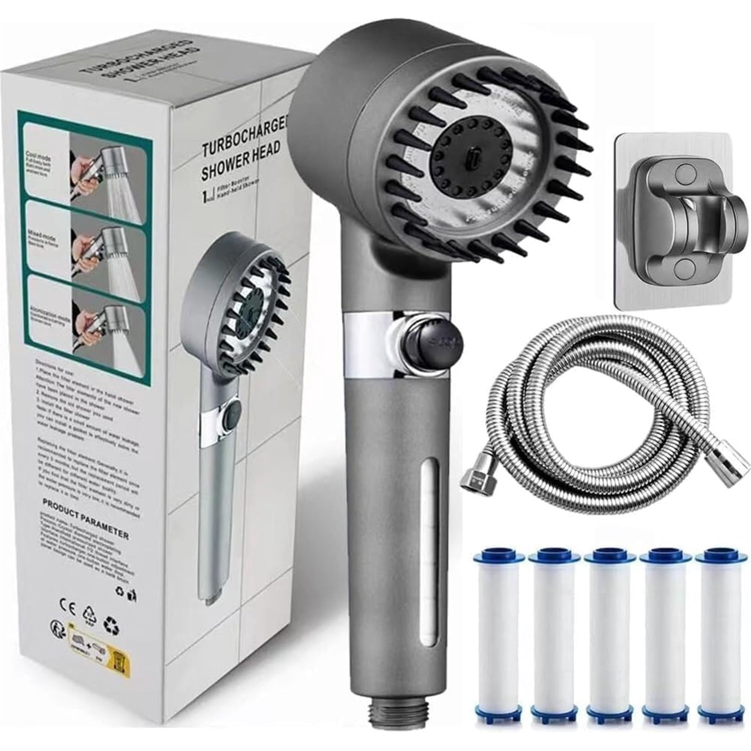 2025 NEW Ion Drops Shower Head,Filtered Shower with Handheld, Many ...