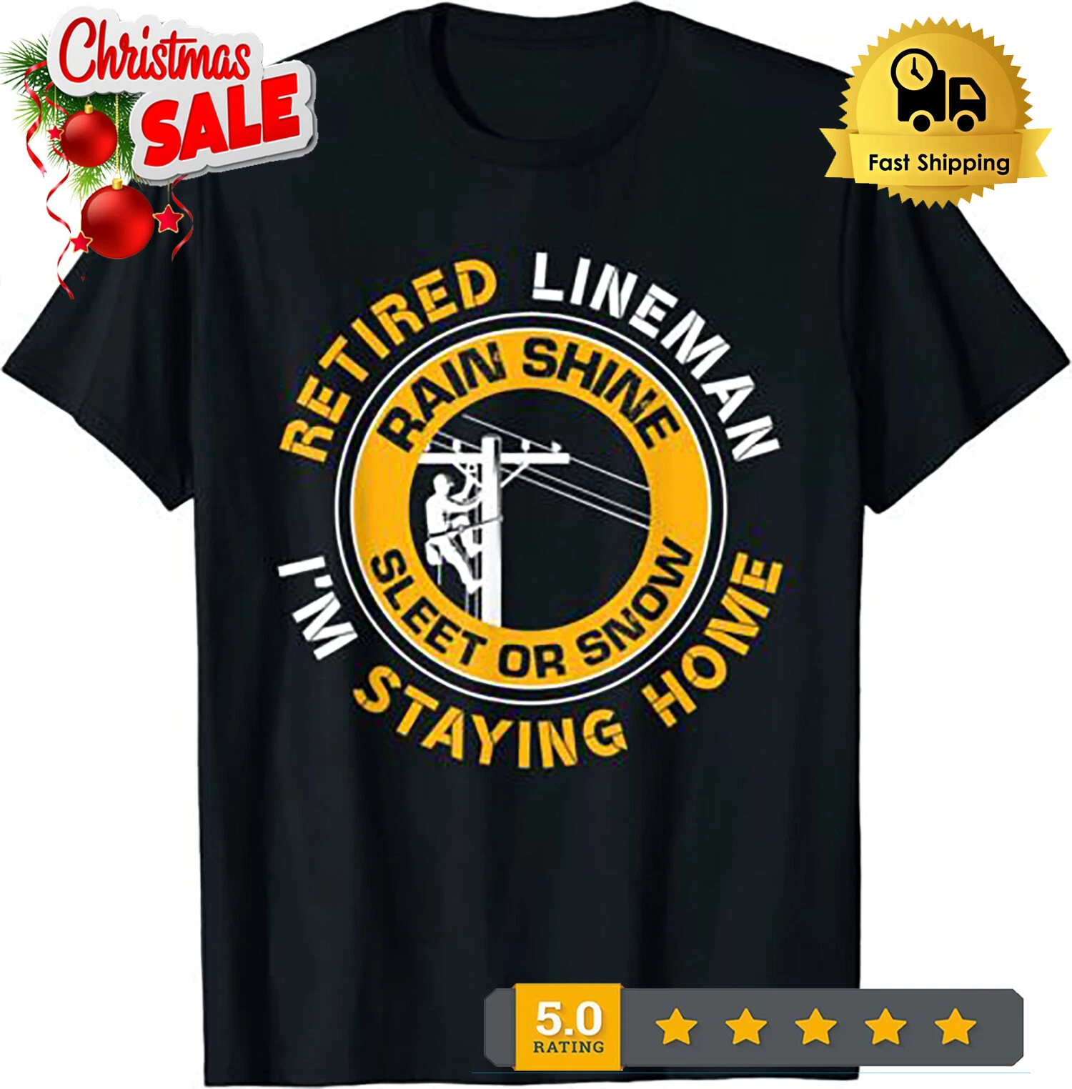 2025/NEW LIMITED Lineman Lineworker Power Lineman Design Great Gift Tee ...