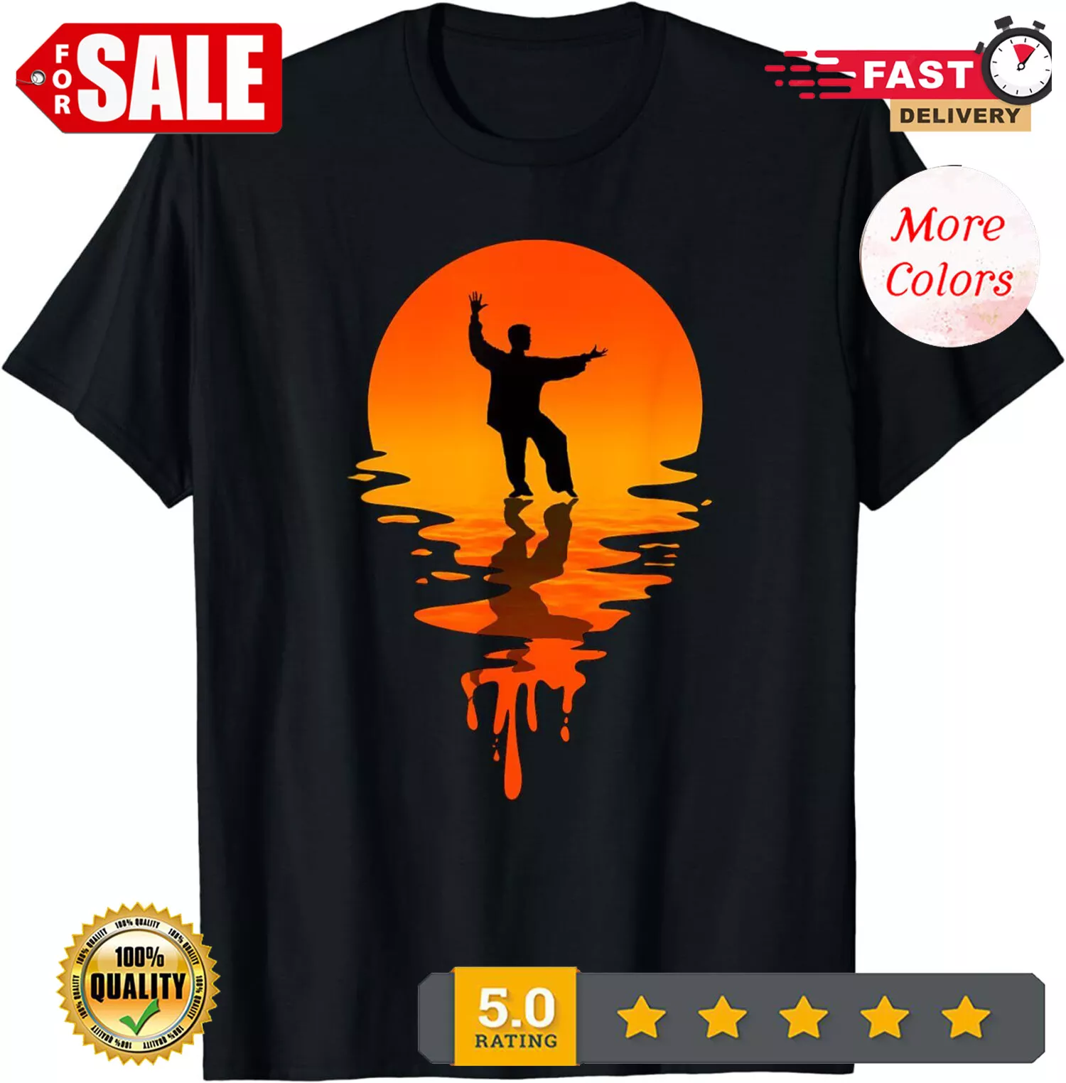 2025/NEW LIMITED Vintage Retro Style Tai Chi Essential Gift Idea Tee T ...