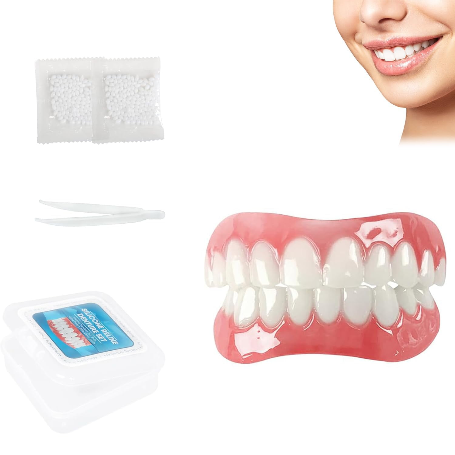 2025 NEW Silicone Reline IFF17 Denture Set, Denture Silicone Reline Kit ...