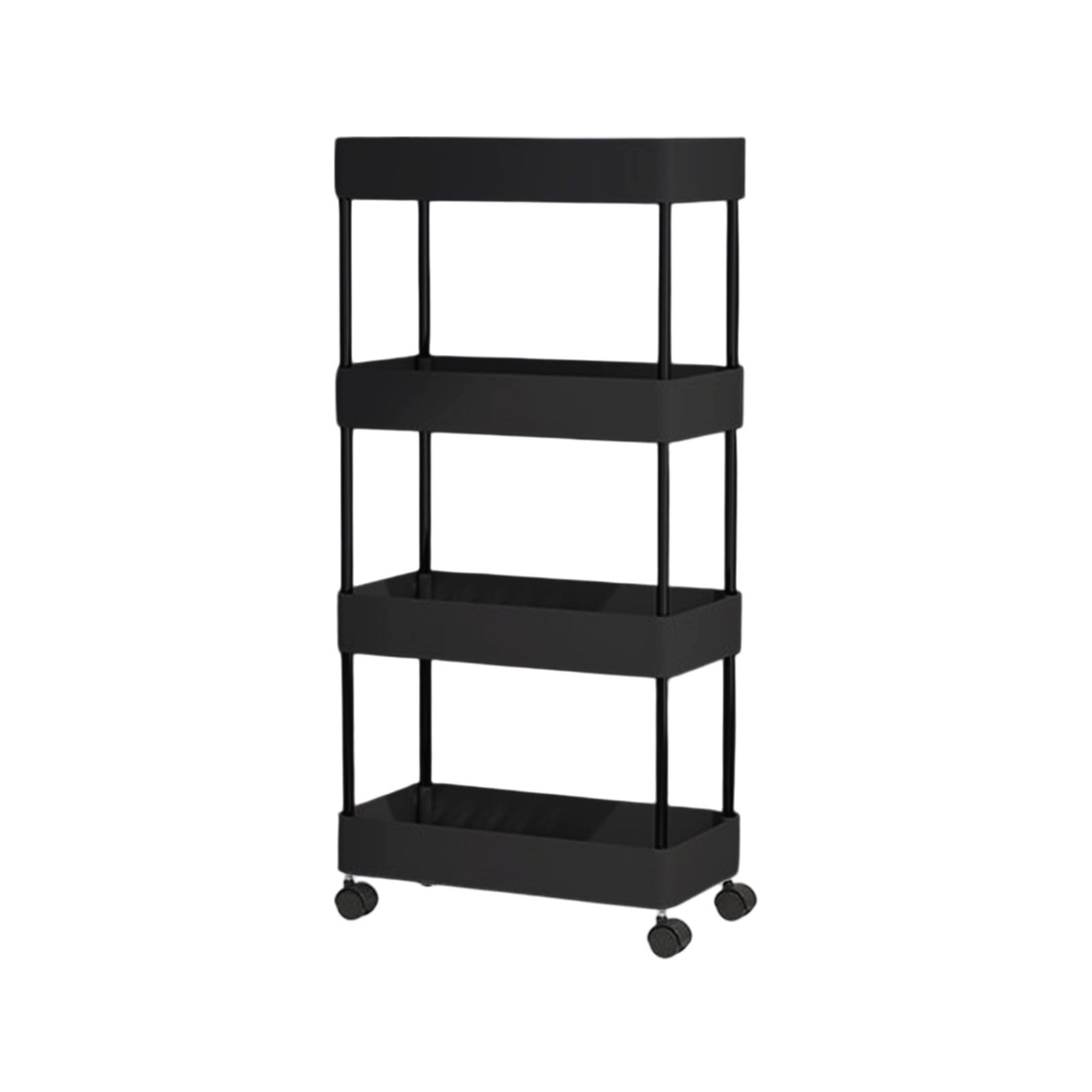 2025 NEW Slim Rolling Storage Cart 4 Tier Bathroom Storage Organizer ...