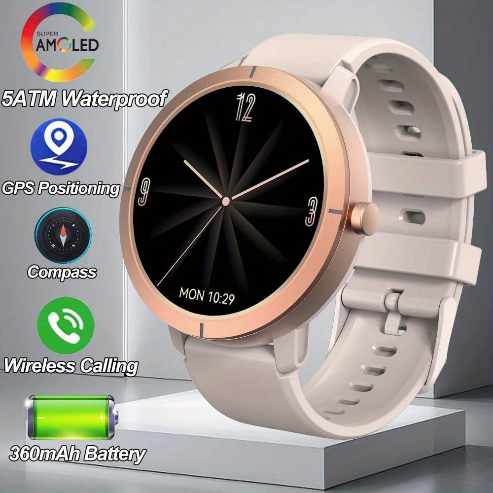 2025 NEW Women's Ultra-Thin GPS Smartwatch, 1.32" AMOLED HD Display ...