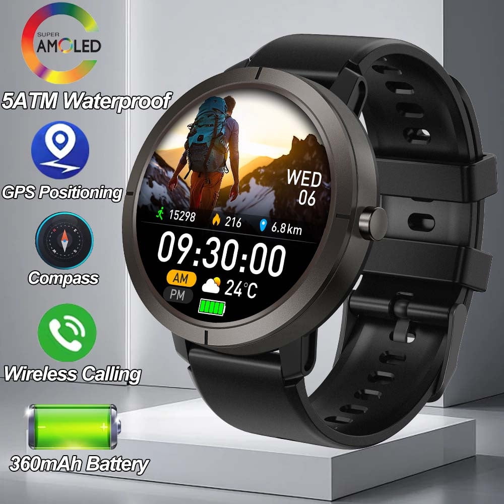 2025 NEW Women's Ultra-Thin GPS Smartwatch, 1.32" AMOLED HD Display ...