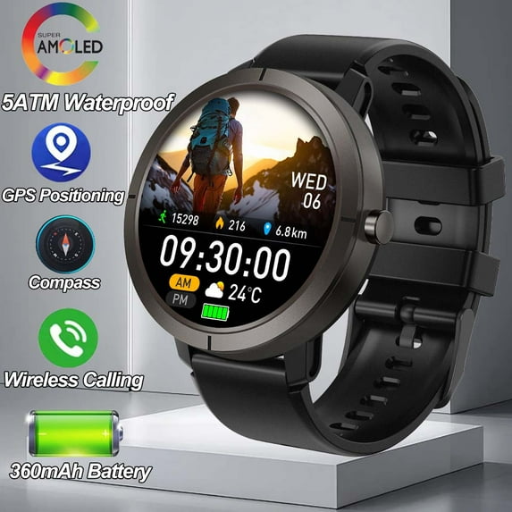 2025 NEW Women's Ultra-Thin GPS Smartwatch, 1.32" AMOLED HD Display ...