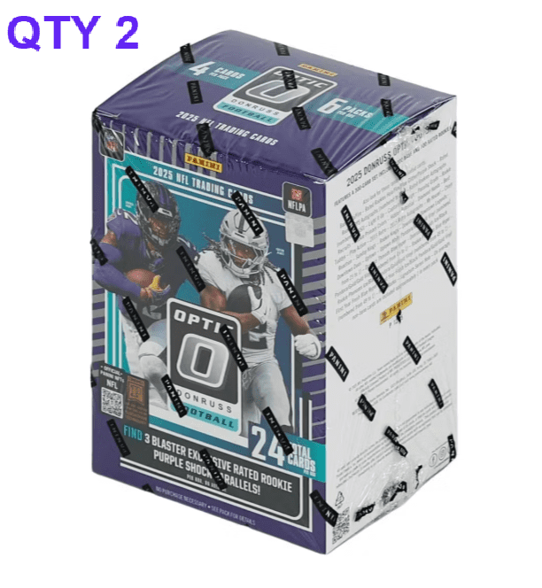 2025 NFL Panini Donruss Optic Football Blaster Box! (Purple Shock ...