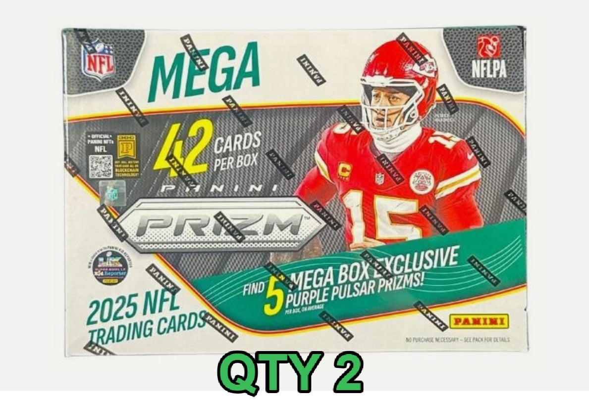 2025 NFL Panini Prizm Football Hobby Mega Box! (Purple Pulsar Prizms ...