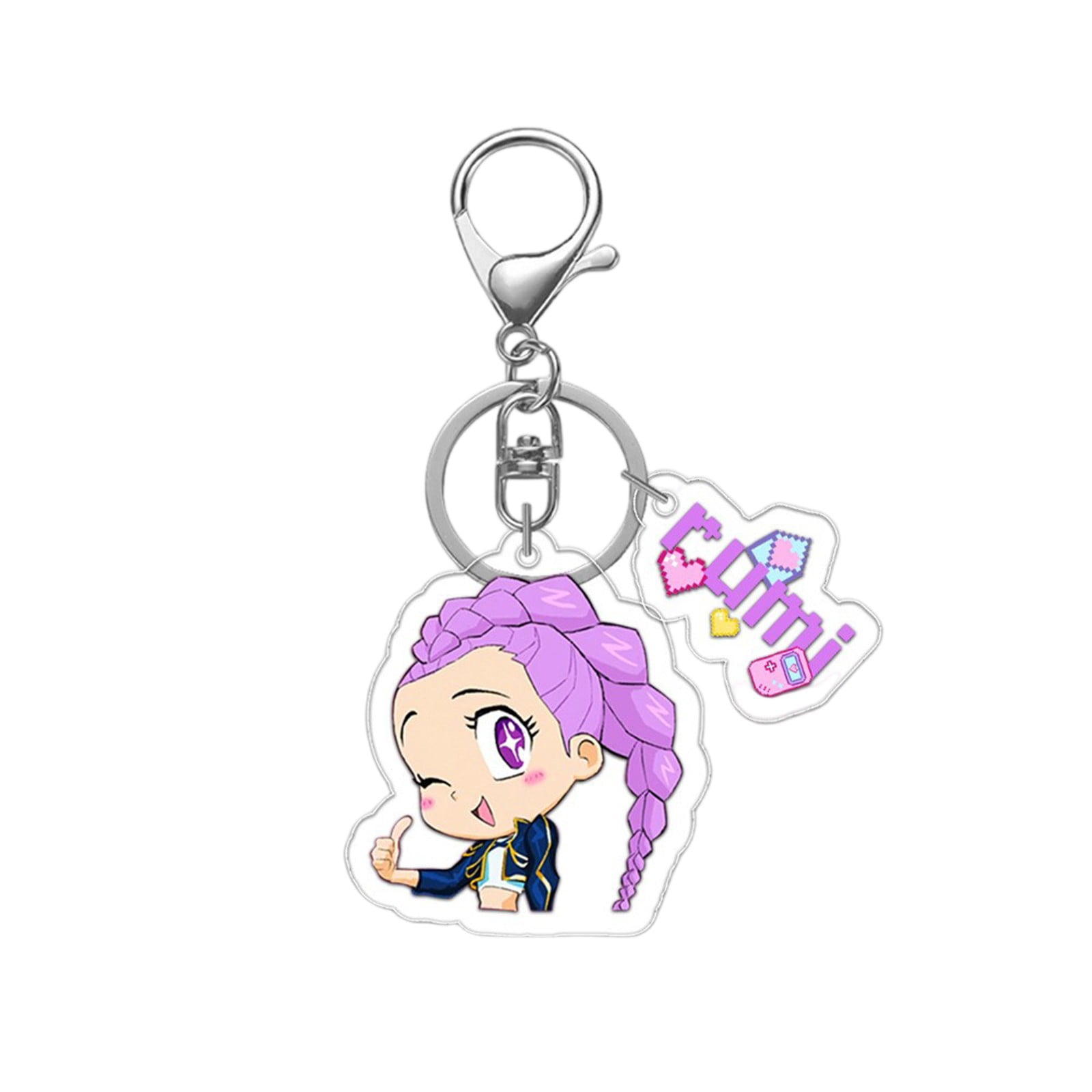 2025 New 1.4 INCH Fun Huntrix Kpop Demon Hunters Acrylic Keychain Bag ...