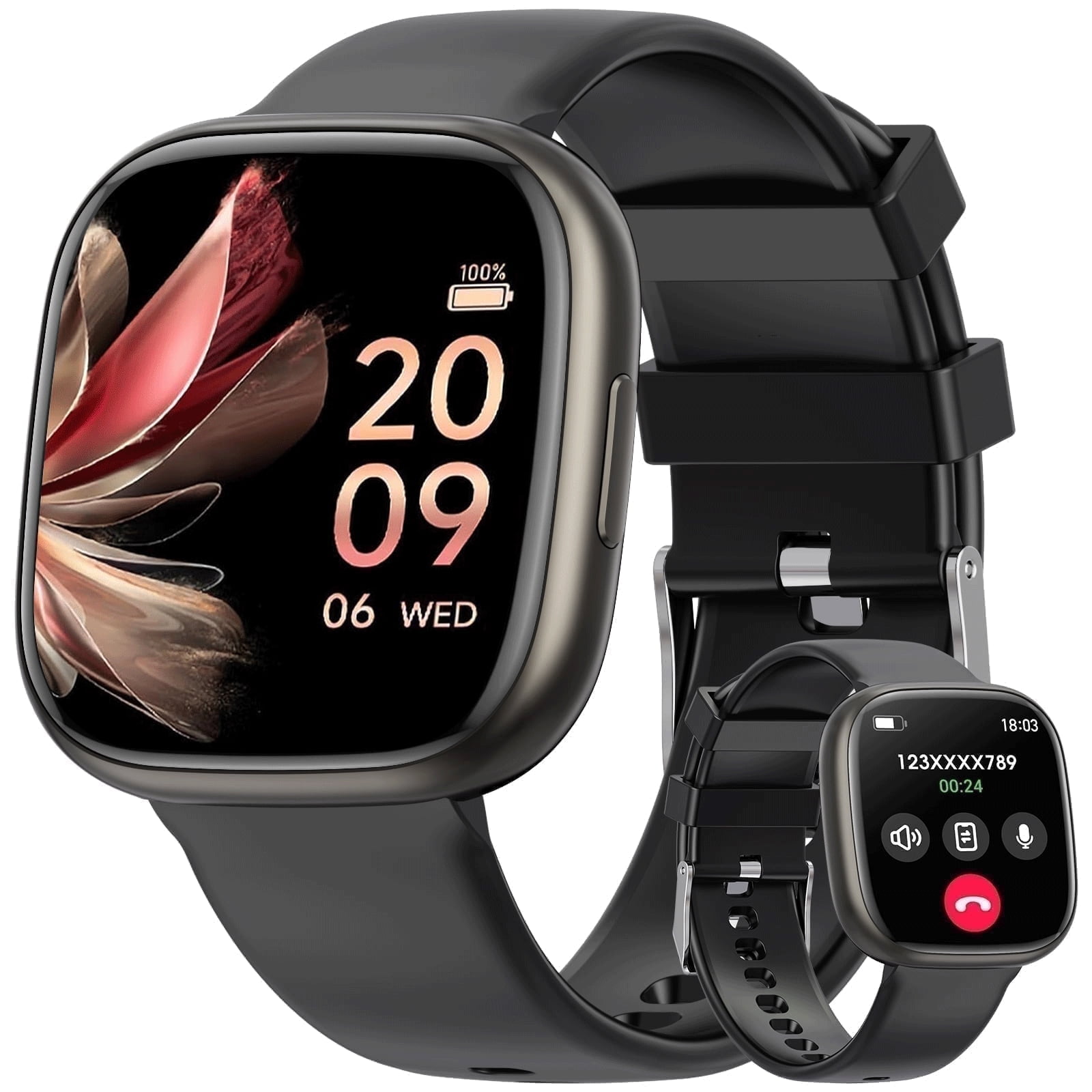 Haulvean 1.72-inch Men's Smartwatch, Fitness Tracker Smart Watches ...