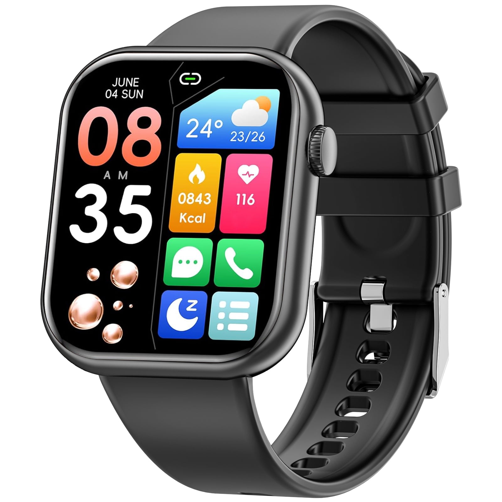Joautrial Smart Watch for Android and Iphone 1.85'' Smartwatch for Men ...