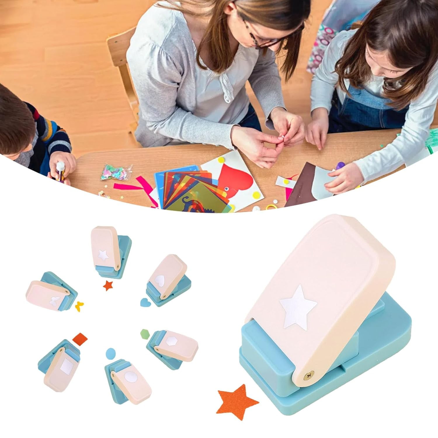 2025 New 1 Inch Square Punch Mini Fancy Craft Lever Handmade Paper ...