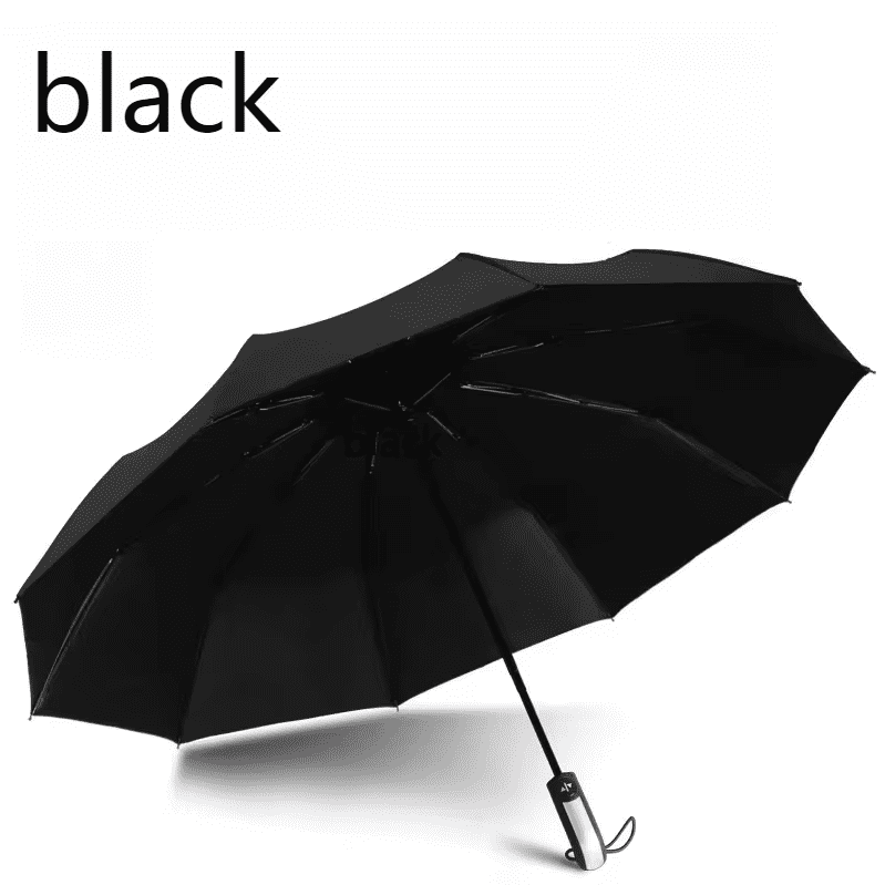 2025 New 10Bone Black Glue Fully Automatic Umbrella With Thick And ...
