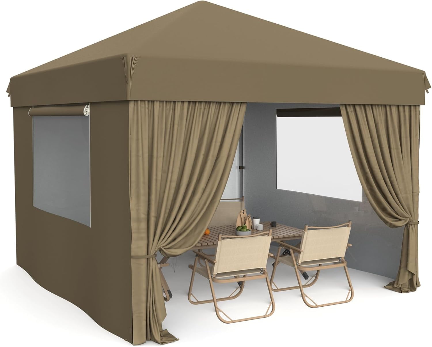 2025 New 10x10 FT Pop up Canopy with Removable Sidewalls,Instant ...
