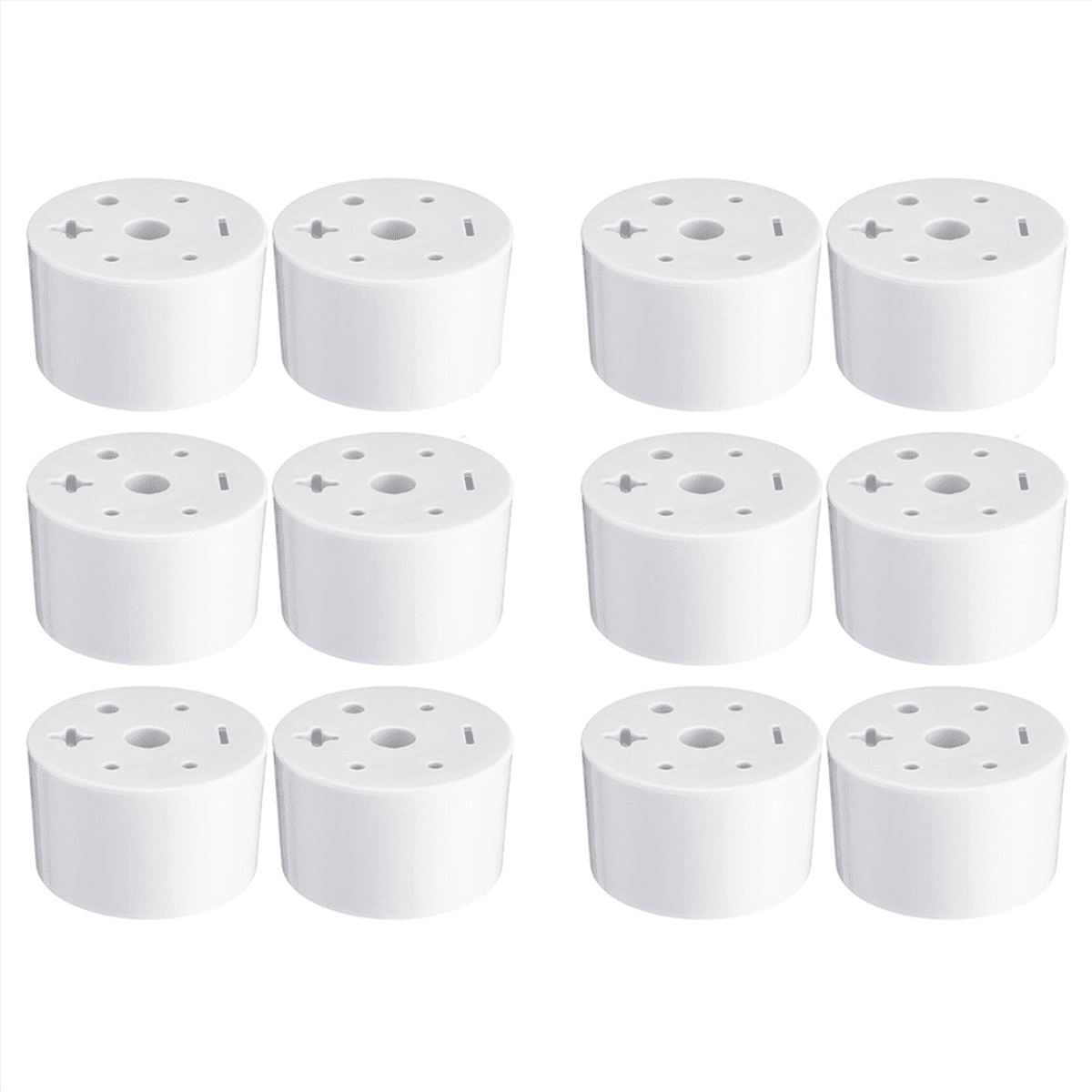 2025 New! 12 Pcs Cemetery Grave Vase Inserts Plastic Flowers Holder ...