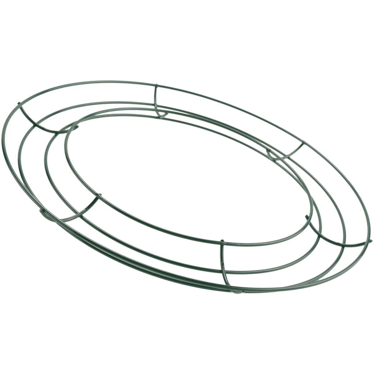 2025 New! 12 Pieces Dark Green Wire Wreath Rings Frame for Christmas ...