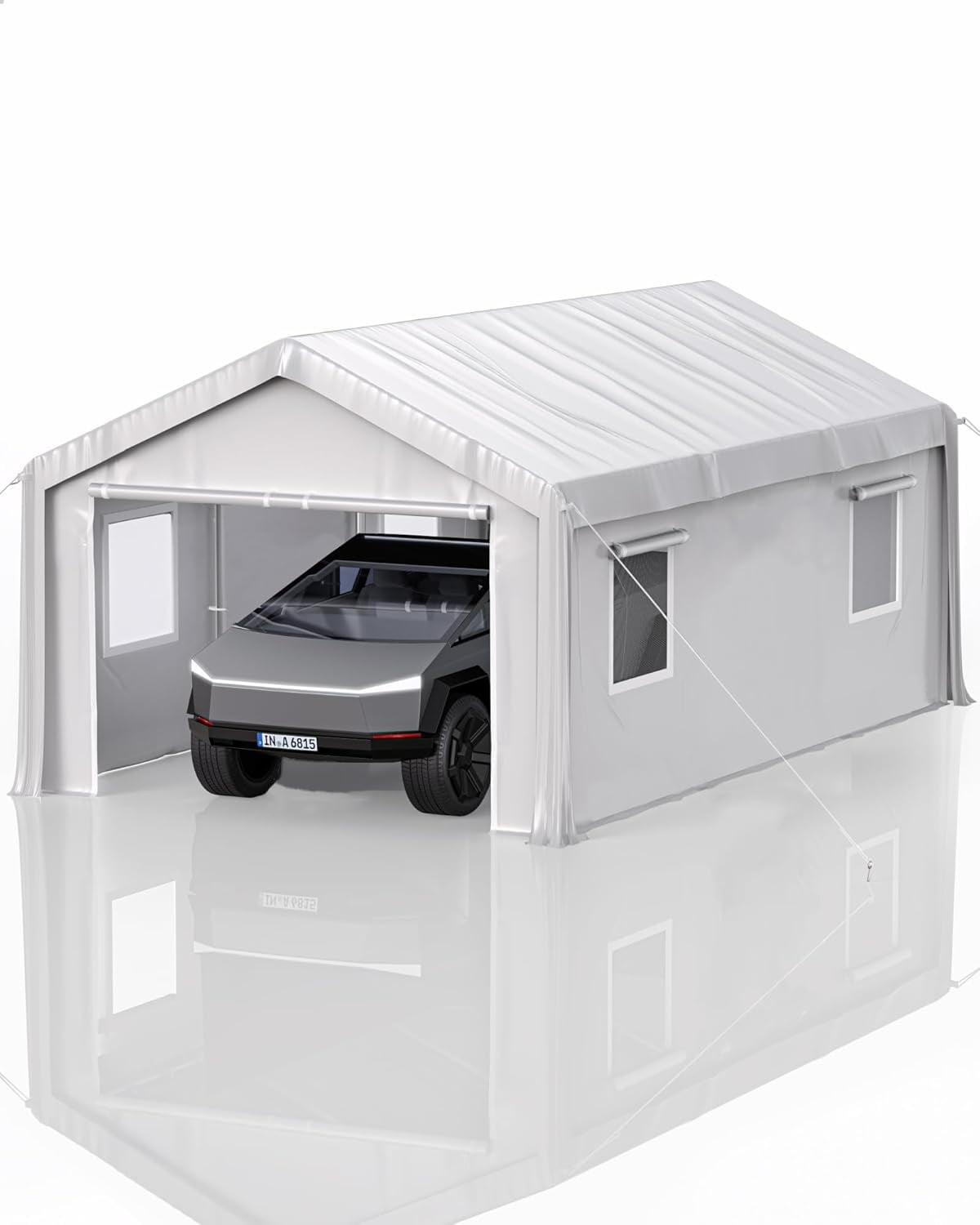 2025 New 12'x20'x11' Heavy-Duty Portable Garage with Canopy Top, Front ...