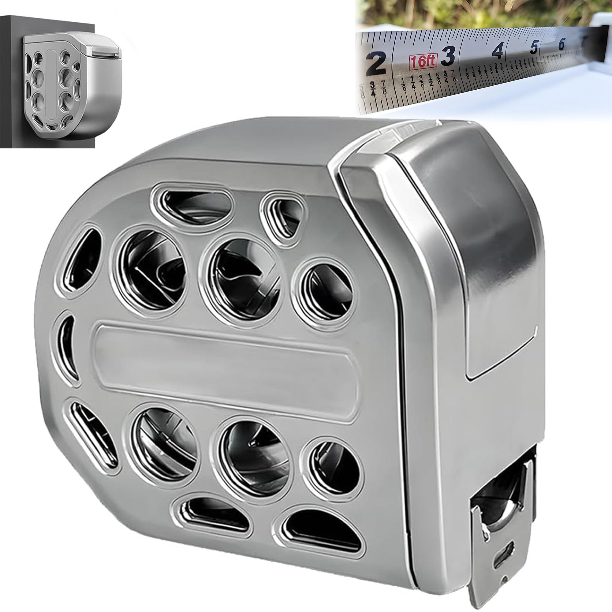 2025 New 16/25ft Stainless Steel Measuring Tape Magnetic, Upgrade ...