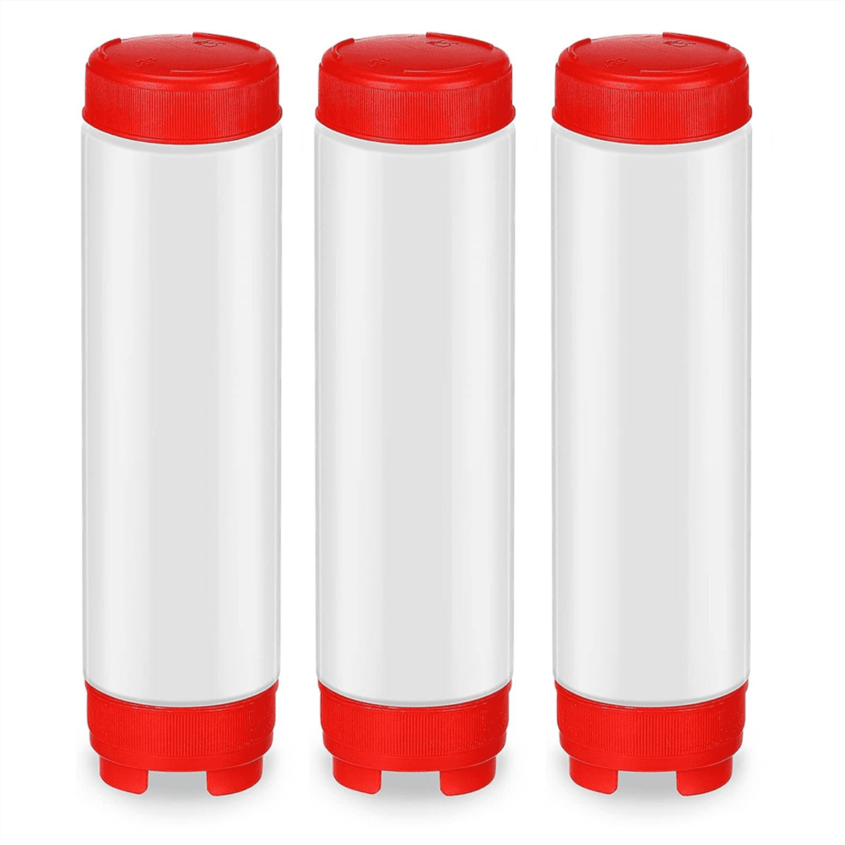 2025 New! 16 Oz Inverted Plastic Squeeze Bottles, Refillable Tip Large ...