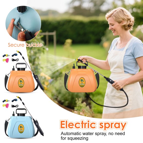 Battery Powered Sprayer 2 Gallon, 2025 New Electric Garden Sprayer with ...