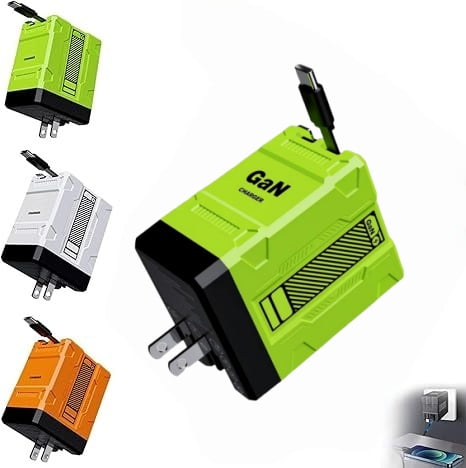 2025 New 2-in-1 Fast Charger 120w, Retractable Scalable Super Fast ...