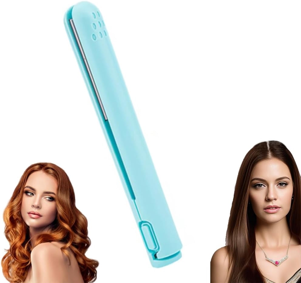 2025 New 2 in 1 Mini Curling Wand and Hair Straightener, Portable Mini ...