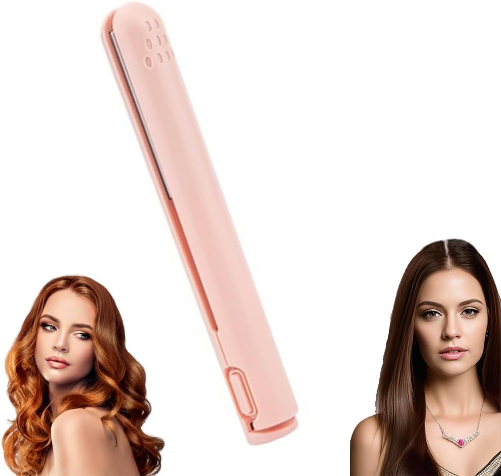 2025 New 2 in 1 Mini Curling Wand and Hair Straightener, Portable Mini ...