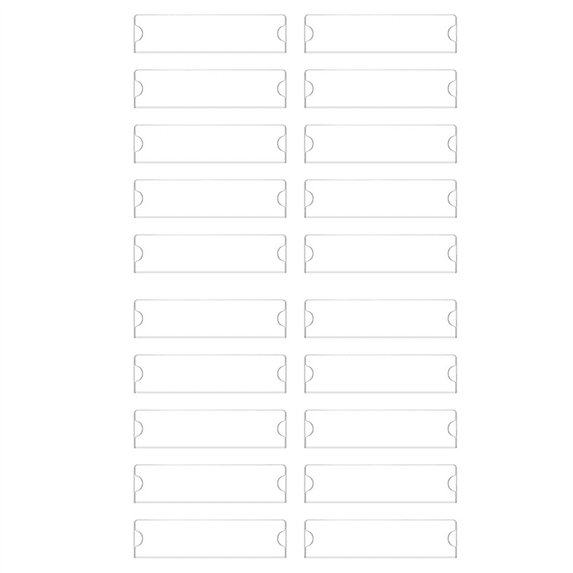 2025 New! 20x Acrylic Name Plate Holder Premium, 2X8 Inch,Clear Plastic ...